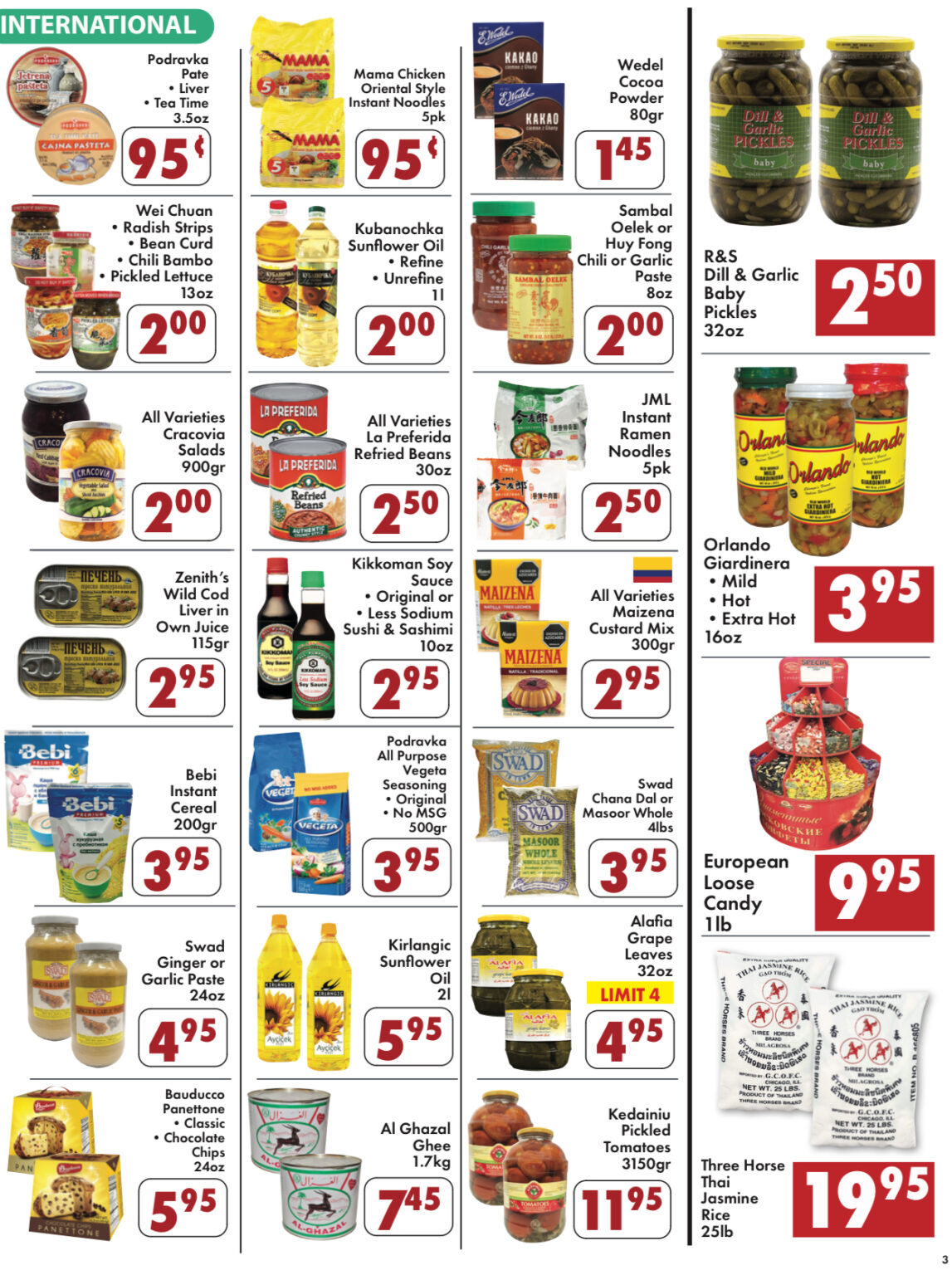 Never miss out on big savings by subscribing to our weekly e-circular!